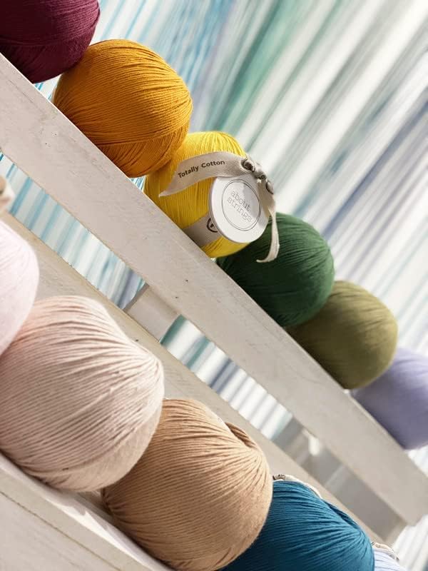 About Strings 100% Organic Cotton No.3 Light DK Yarn 3.53oz(100g) 234 Yards per Ball, 2-Pack (Lunar)