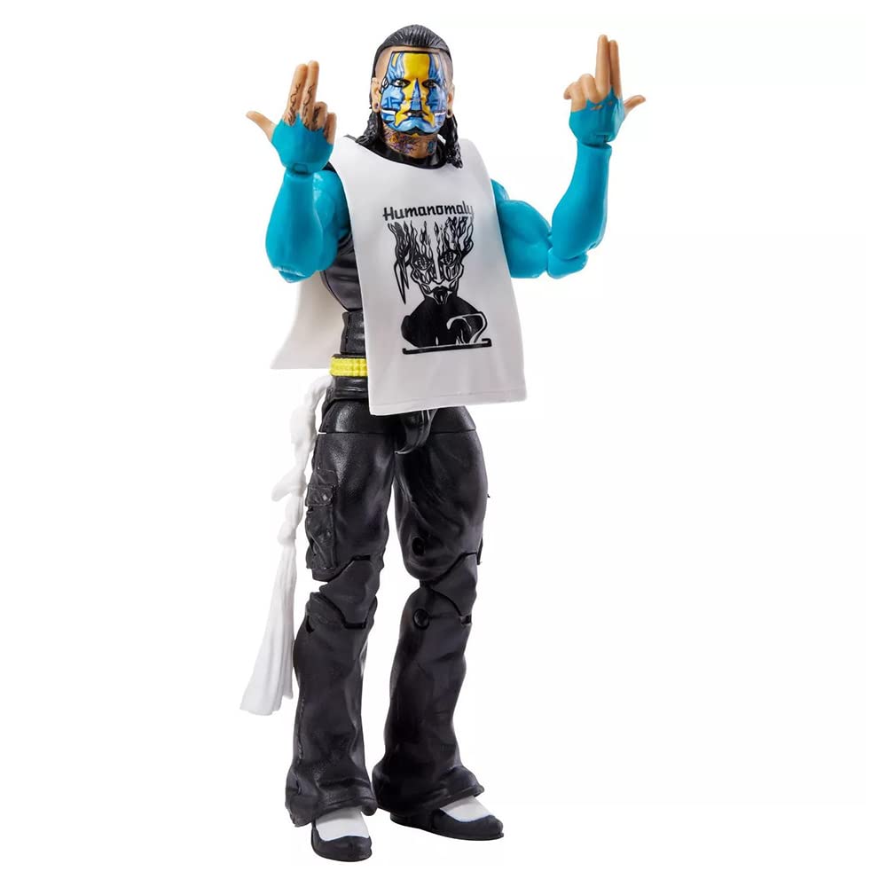 WWE Jeff Hardy Top Picks Elite Collection Action Figure with Accessories, 6-inch Posable Collectible Gift for WWE Fans Ages 8 Years Old & Up