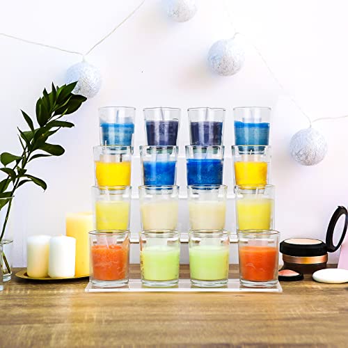 YIDITTHOPE 9 Inch Acrylic Shelf, 4 Tier Perfume and Cologne Organizer, Funko POP Shelves Tiered Riser Display Stand, Acrylic Display for Decoration