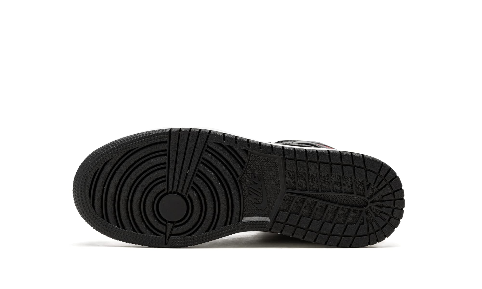Nike Jordan Youth Air Jordan 1 Mid (GS) 554725 096 - Size 4.5Y, Black, Gym Redparticle Grey, 4.5 Big Kid