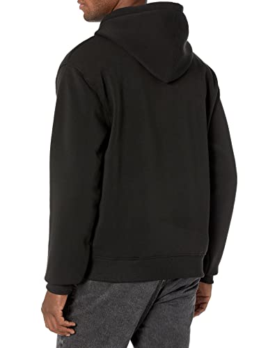 Southpole Men's Basic Fleece Hoodie Sweatshirts-Pullover & Zip Up, Black, Large