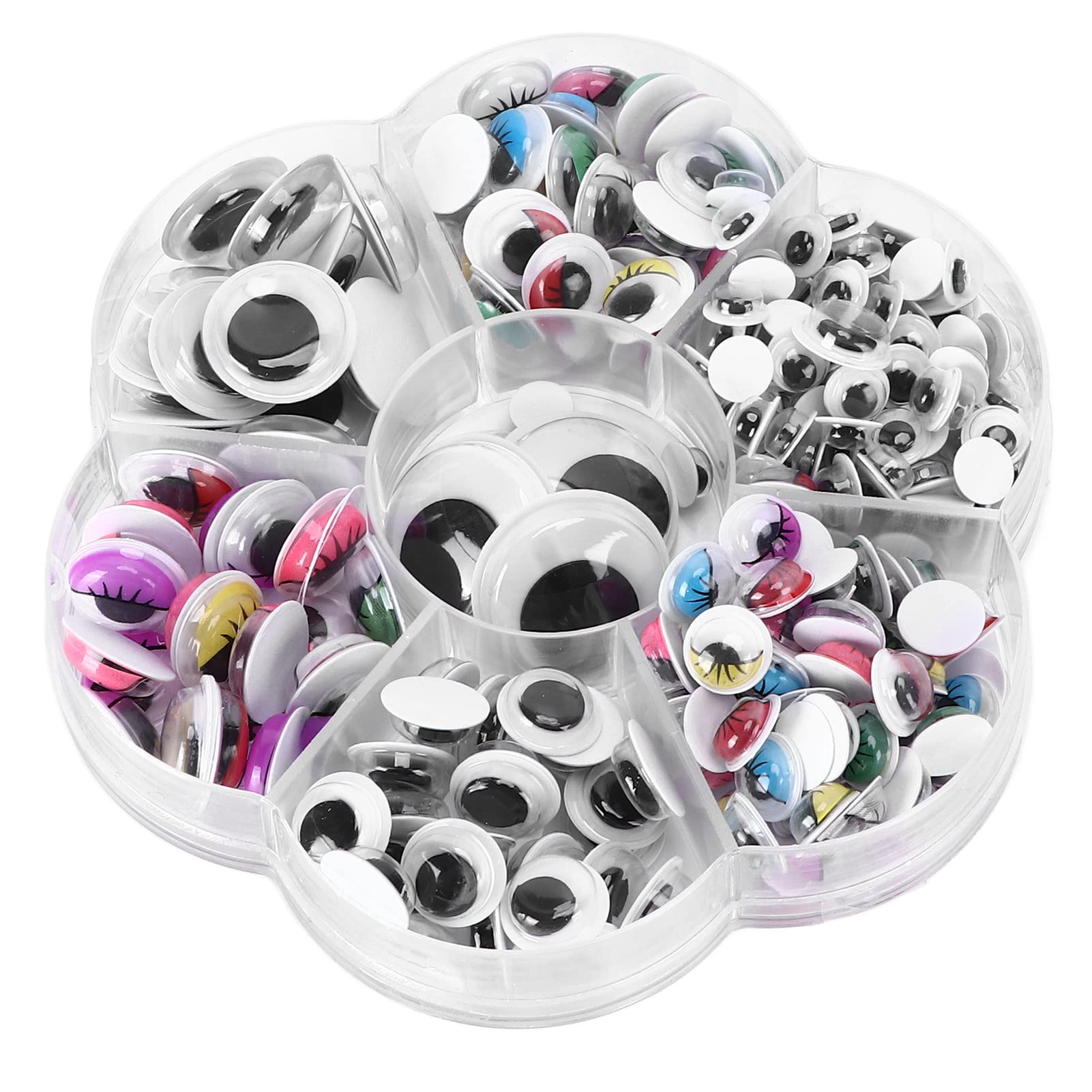 255PCS Wiggle Googly Eyes Self Adhesive Wiggle Eyes Halloween Horror Props for Halloween Accessories