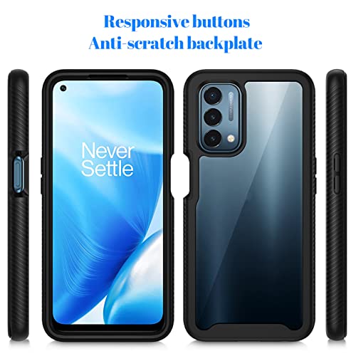 seacosmo Magnetic Case for Oneplus N200, Screen Protector and Camera Lens Protector, [Military Grade][Full Body Protection], for Oneplus N200 Case, Black