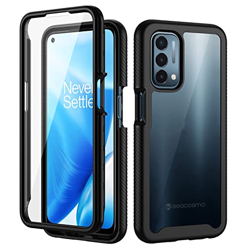 seacosmo Magnetic Case for Oneplus N200, Screen Protector and Camera Lens Protector, [Military Grade][Full Body Protection], for Oneplus N200 Case, Black