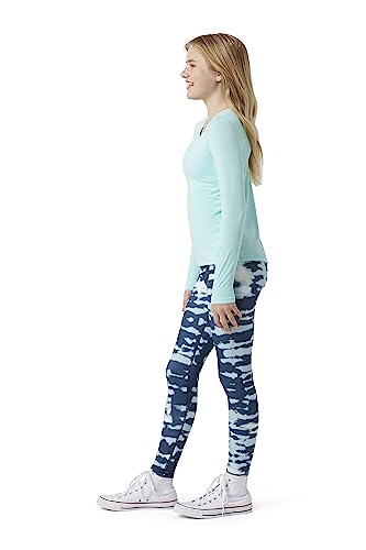 Eddie Bauer Girls' Active Legging Set - Athletic Moisture Wicking Leggings and Lightweight Performance Top for Girls (XS-XL), Size Medium, Aqua