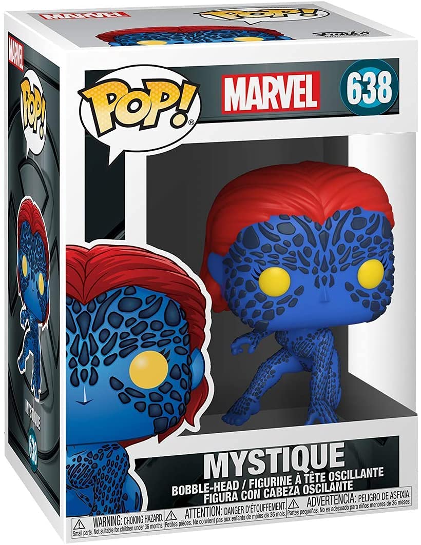 POP Marvel: X-Men 20th Anniversary - Mystique Funko Pop! Vinyl Figure (Bundled with Compatible Pop Box Protector Case) Multicolored 3.75 inches