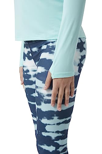 Eddie Bauer Girls' Active Legging Set - Athletic Moisture Wicking Leggings and Lightweight Performance Top for Girls (XS-XL), Size Medium, Aqua