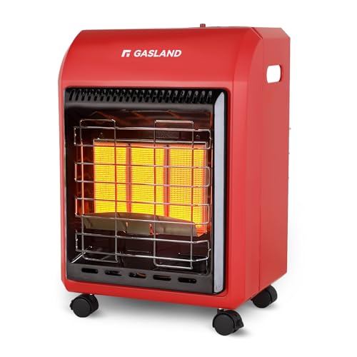 Gasland MHA18R Propane Patio heater, 18,000 BTU Warm Area up to 450 sq. ft, Portable LP Gas Heater for Garages, Workshops and Construction Sites, Ultra Quiet Propane Heater with LP Regulator Hose