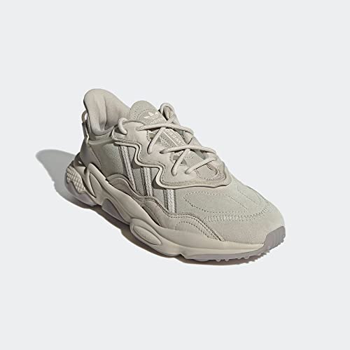 adidas Originals Women's Ozweego Ballet Flat, Boat Shoe, Clear Brown/Feather Grey/Wonder White, 8.5