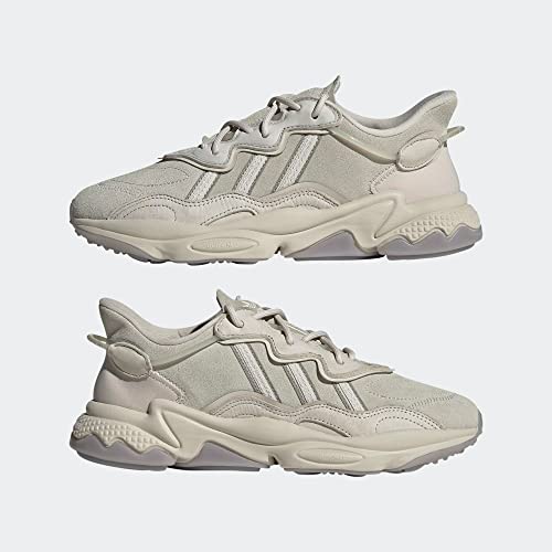 adidas Originals Women's Ozweego Ballet Flat, Boat Shoe, Clear Brown/Feather Grey/Wonder White, 8.5