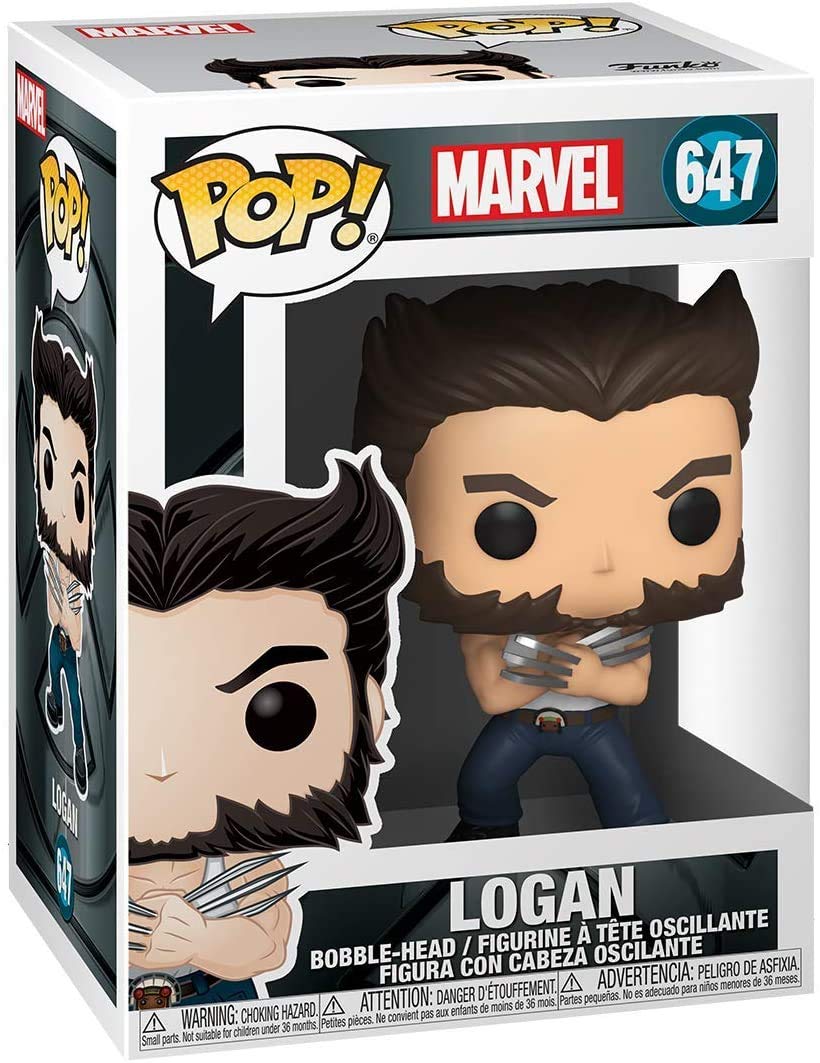 POP Marvel: X-Men 20th Anniversary - Wolverine in Tanktop Funko Pop! Vinyl Figure (Bundled with Compatible Pop Box Protector Case) Multicolor 3.75 inches