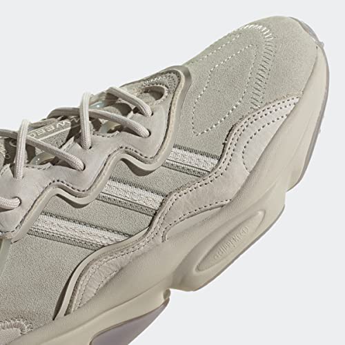 adidas Originals Women's Ozweego Ballet Flat, Boat Shoe, Clear Brown/Feather Grey/Wonder White, 8.5