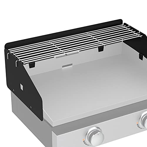 MixRBBQ Griddle Wind Guard and Warming Rack Set for Blackstone 22 Inch Griddle, Outdoor BBQ Cooking Grill Accessories Wind Screen & Cooking Grid