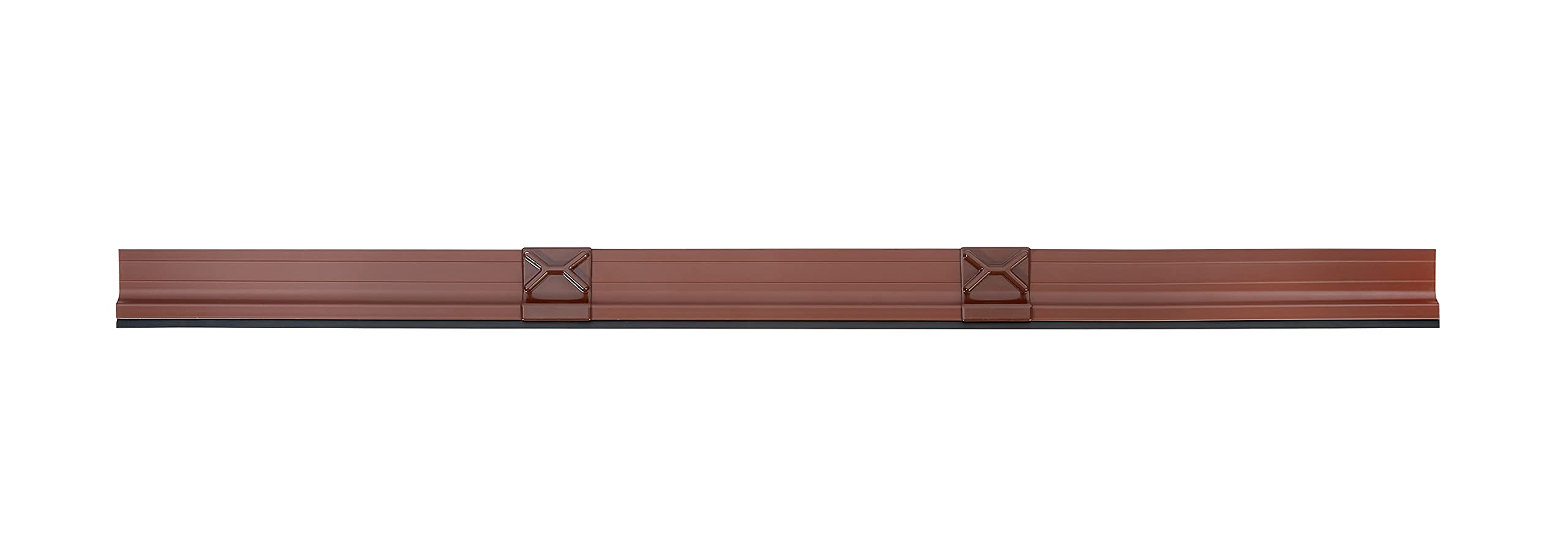 CQMMA Aluminum Door Draft Stopper 36" Metal Sweep Bottom Seal Strip Noise Blocker with Rubber Sweep, Oil Bronze