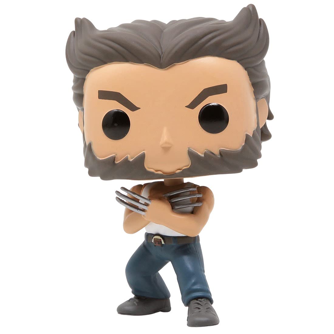 POP Marvel: X-Men 20th Anniversary - Wolverine in Tanktop Funko Pop! Vinyl Figure (Bundled with Compatible Pop Box Protector Case) Multicolor 3.75 inches