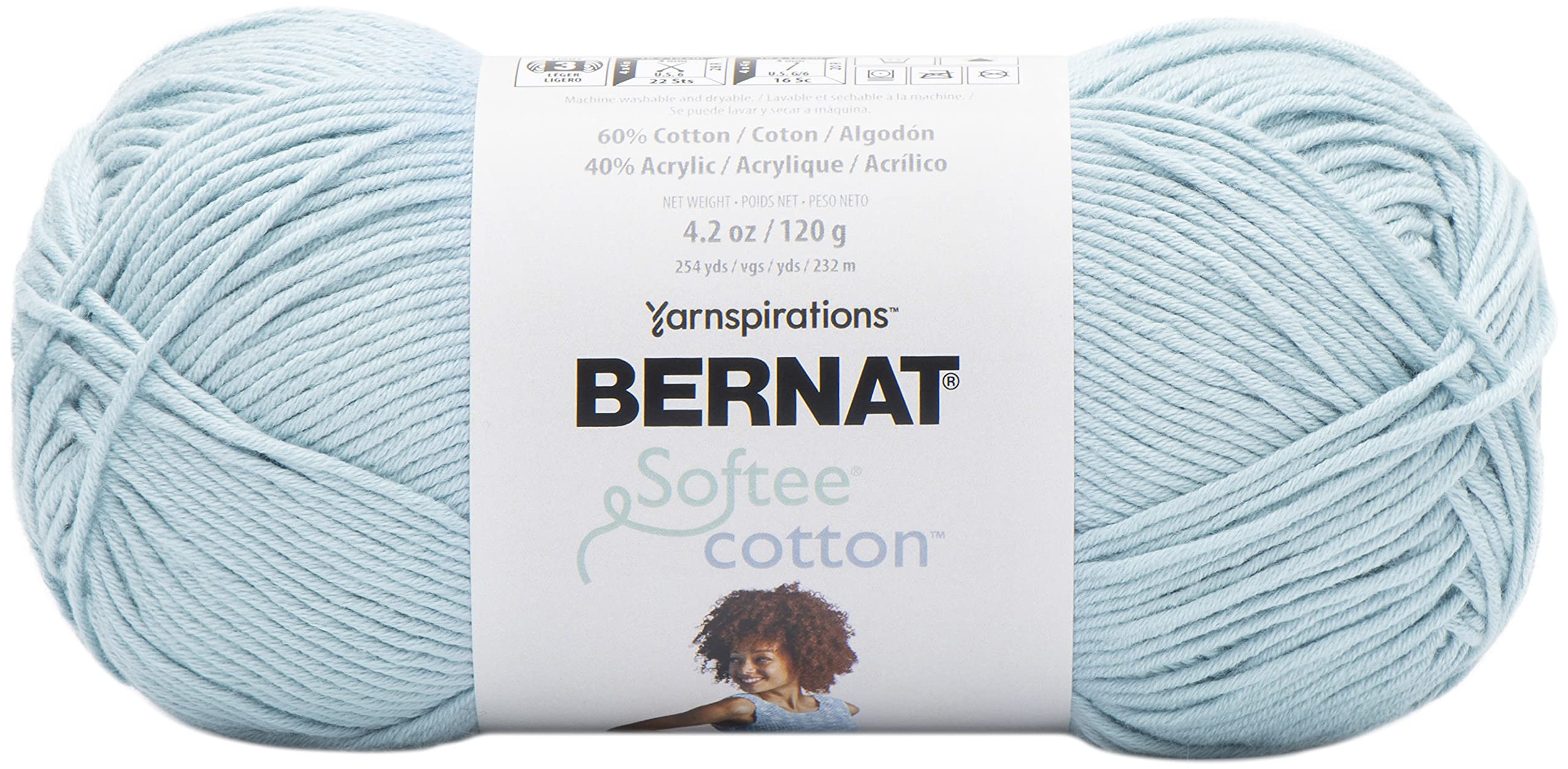 Bernat Softee Cotton Yarn, Dusk Sky