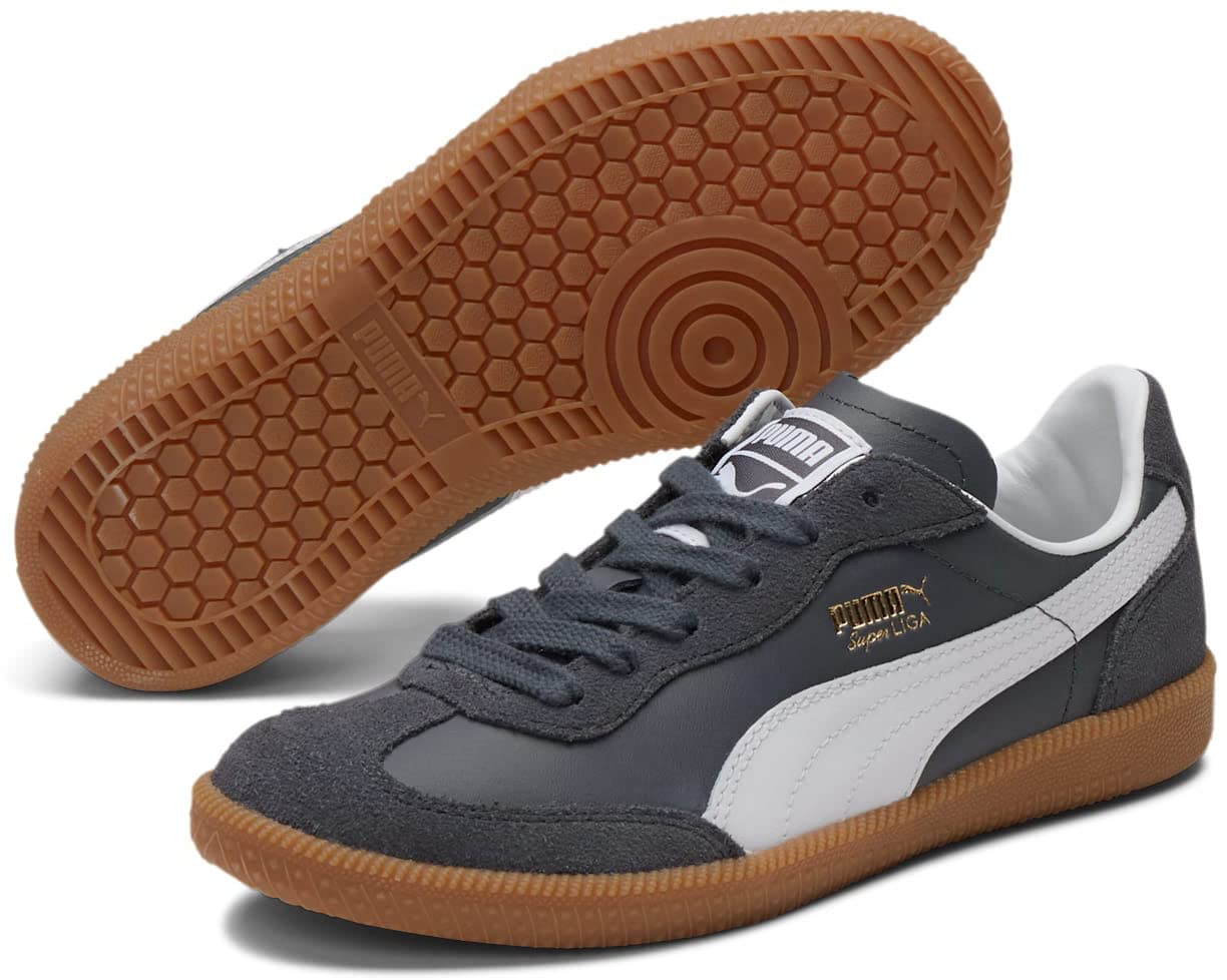 PUMA Super Liga OG Retro (Big Kid) Puma New Navy/Puma White/Puma Team Gold 4 Big Kid M