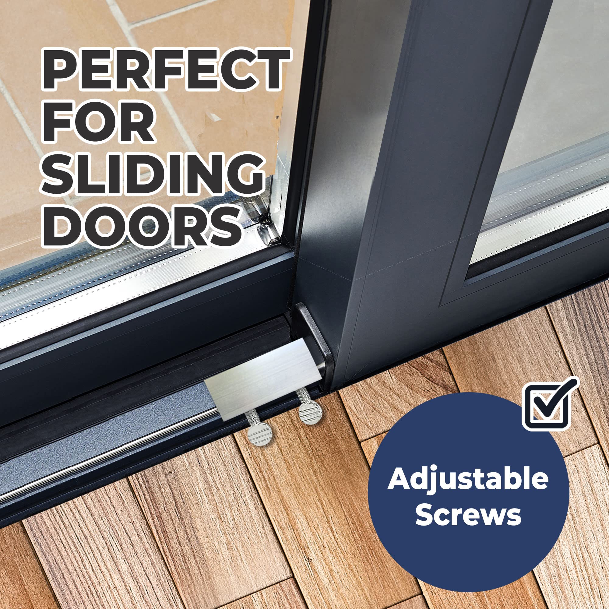 Shop Square Window Locks, 4 Pack Aluminum Thumb Turn Window Lock, Secure Sliding Windows & Doors, No-Drill Install, Child Proof, Indoor Outdoor, Requires 28-36mm Clearance