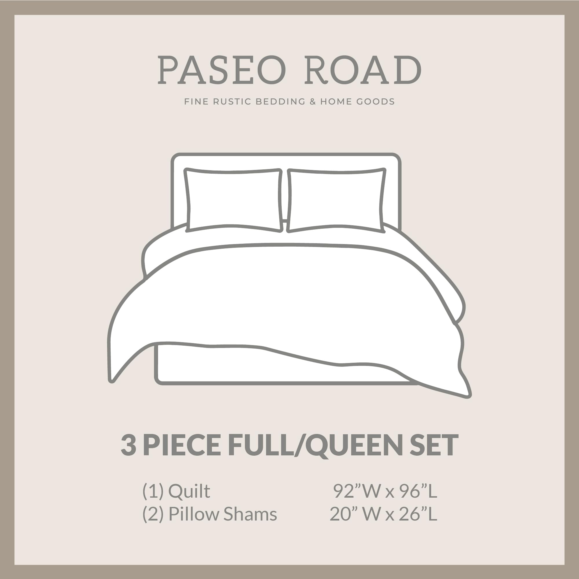 Paseo Road by HiEnd Accents Dakota Western Bedding 3 Piece Quilt Set with Pillow Shams, Full Queen Aztec Bedding Set, Brown Tribal Southwestern Bedding, Geometric Pattern Cotton Reversible Bed Set