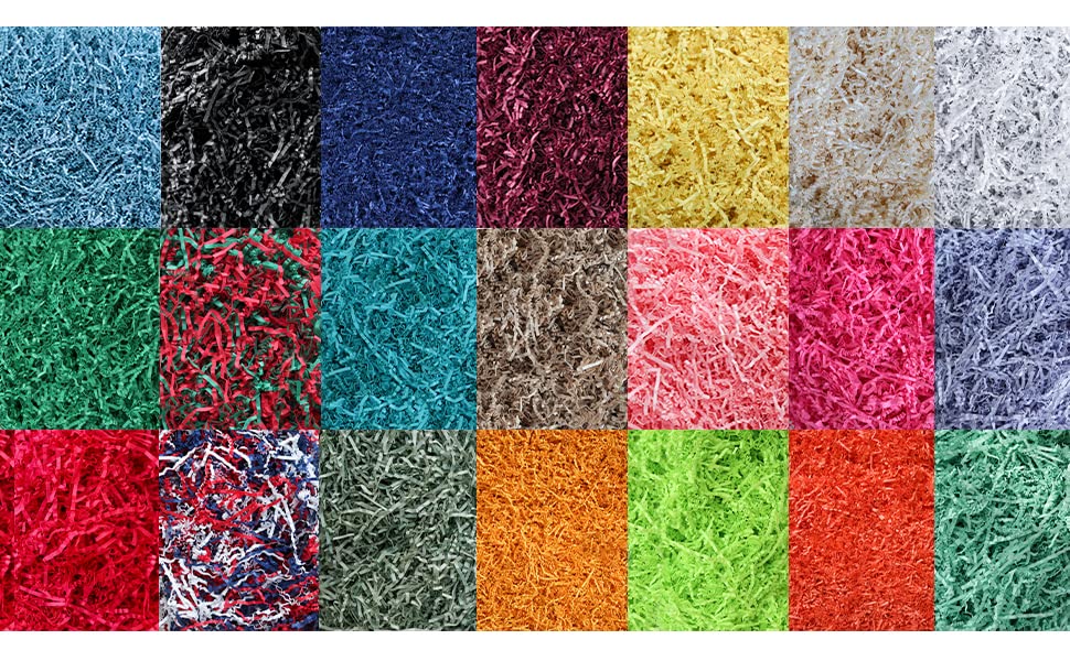 MagicWater Supply Soft & Thin Cut Crinkle Paper Shred Filler (1/2 LB) for Gift Wrapping & Basket Filling - Turquoise