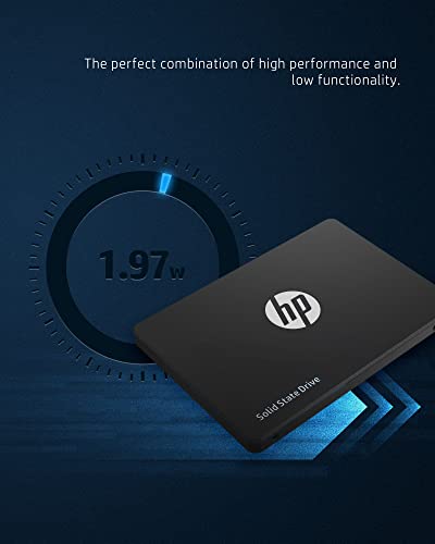 HP S650 960GB 2.5 Inch SATA III PC SSD Internal Solid State Hard Drive - 6 Gb/s, 3D NAND, Up to 560 MB/s for Laptop and Desktop Updating - 345N0AA#ABA