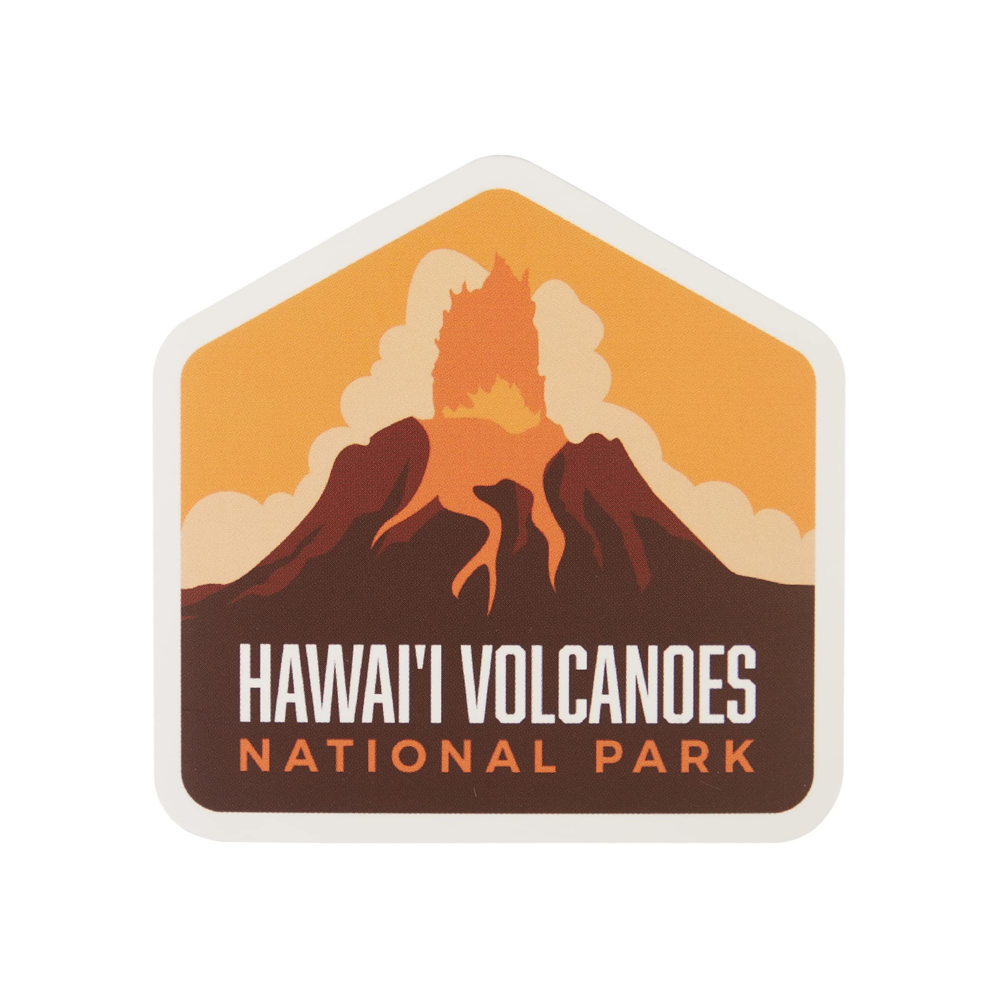 Vagabond Heart Hawaii Volcanoes National Park Sticker - Weatherproof Vinyl Souvenir Decal