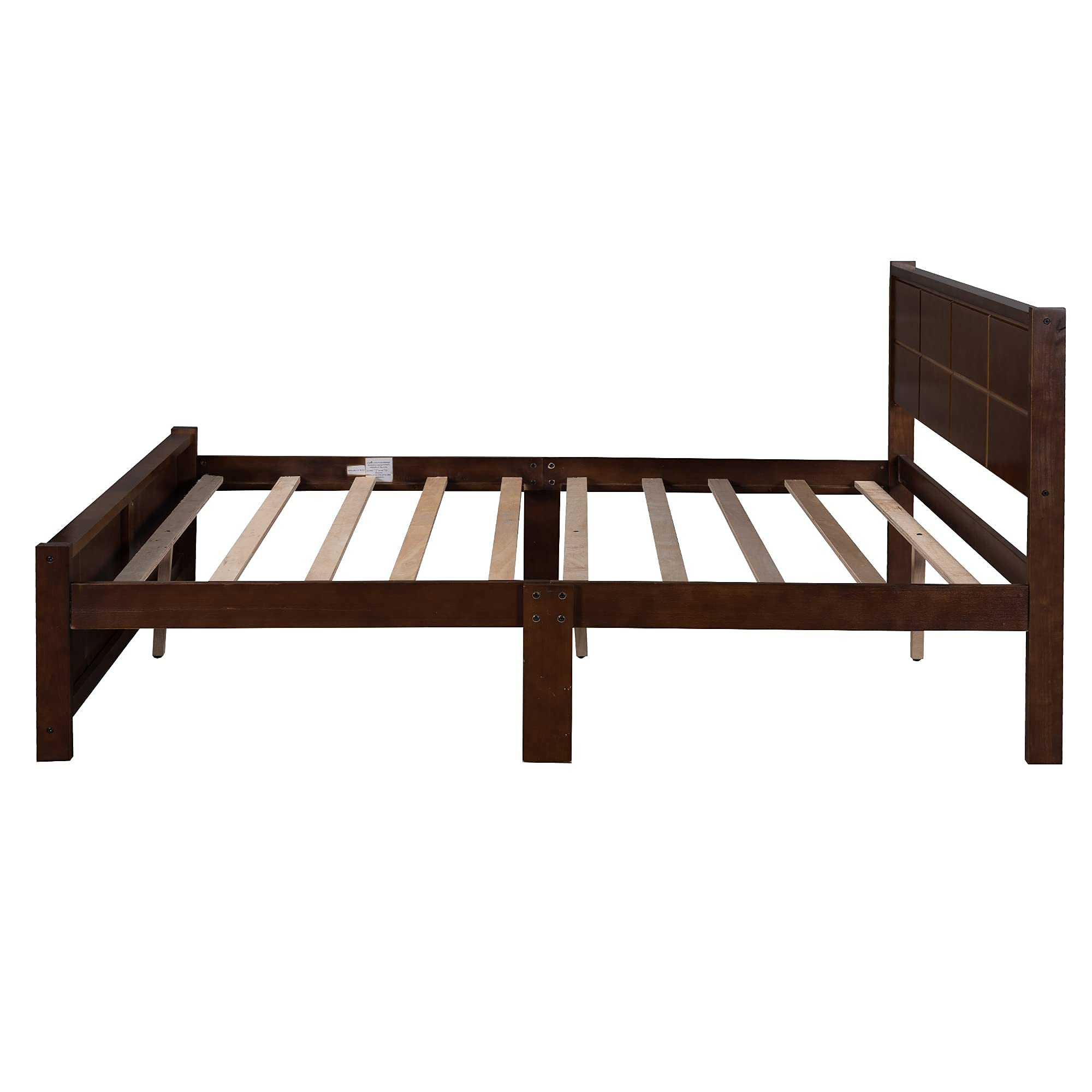 STP-Y Twin Size Platform Bed, Wood Platform Bed Frame with Headboard and Footboard, Solid Wood Legs, Wood Slats Support, No Box Spring Needed, Easy Assembly, Platform Bed Frame for Kids Teens Adults(W
