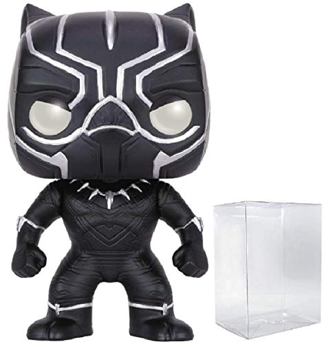 POP Marvel: Captain America 3: Civil War - Black Panther Funko Pop! Vinyl Figure (Bundled with Compatible Pop Box Protector Case), Multicolor, 3.75 inches