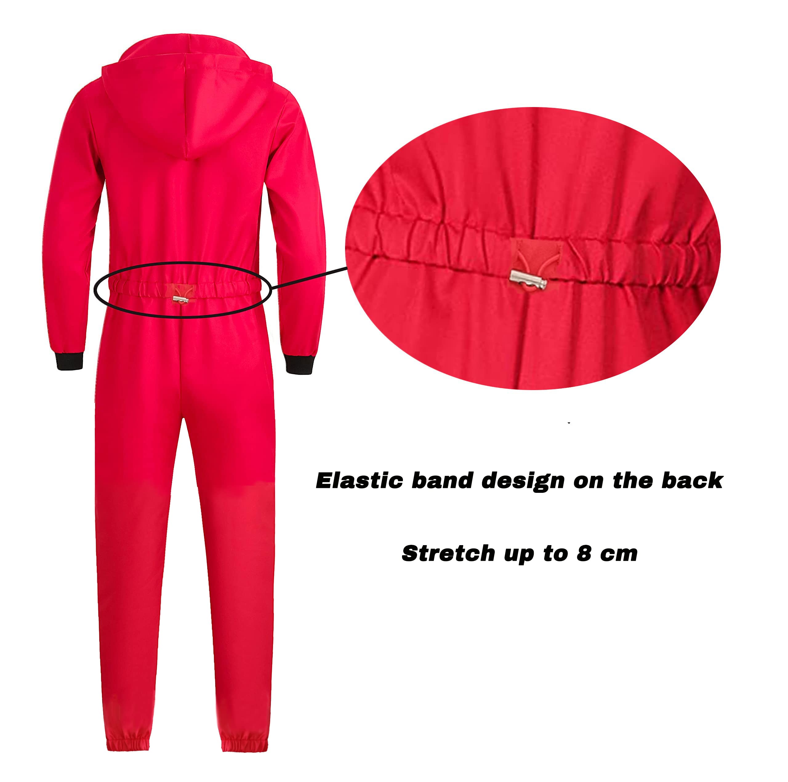 Casa De Papel Money Adult Heist Costume Red Jumpsuit Women Halloween L