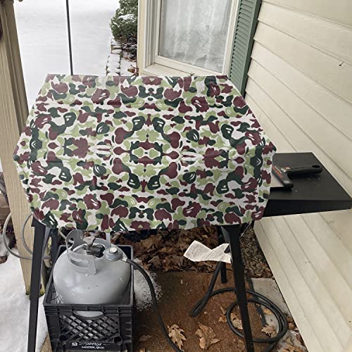 BBQration Griddle Cover and Carry Bag for Blackstone 22" Table Top Griddle with Hood/Lid, Heavy Duty 600D Polyester Cover Replacement Parts for 5510 Blackstone Carry Bag