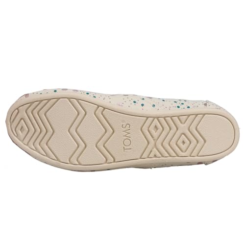 TOMS Women's Redondo Loafer Flat, Birch Super Bloom Dot Print, 12