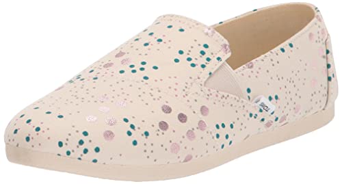 TOMS Women's Redondo Loafer Flat, Birch Super Bloom Dot Print, 12