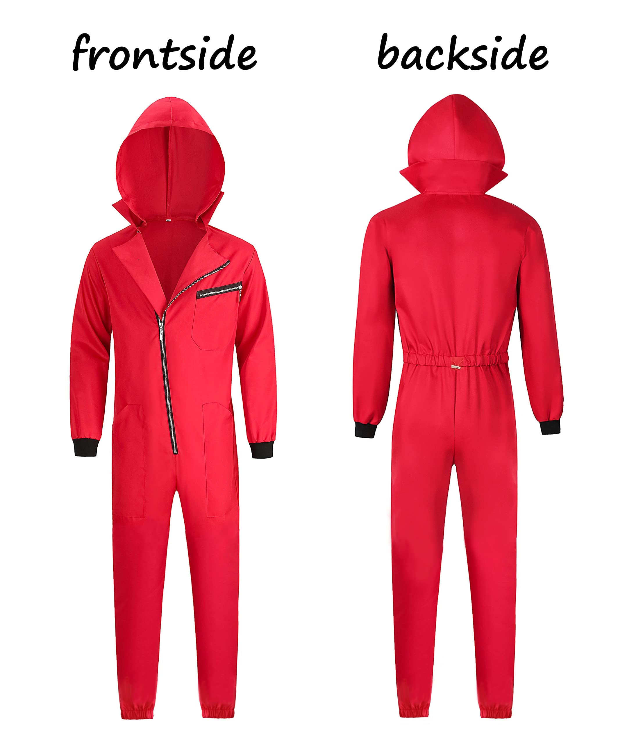 Casa De Papel Money Adult Heist Costume Red Jumpsuit Women Halloween L