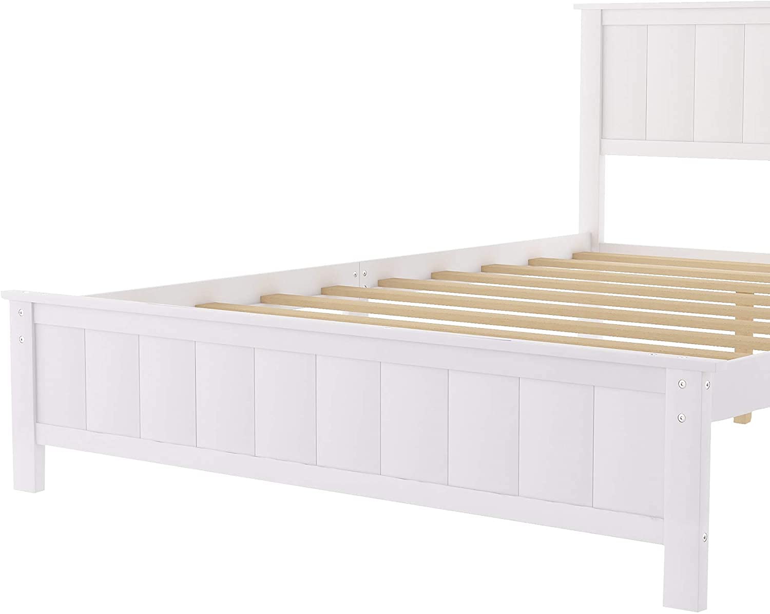 STP-Y Twin Size Platform Bed, Wood Platform Bed Frame with Storage Drawers, Wooden Platform Bed with Headboard for Kids Boys Girls Teens Adults, No Box Spring Needed, Easy Assembly, Gray