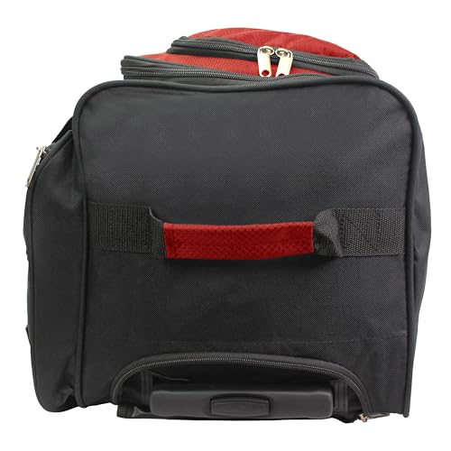Dejuno 20-Inch Carry-on Rolling Duffle Bag, Red, One Size