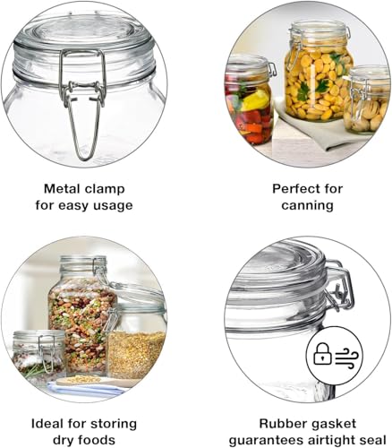 Bormioli Rocco Fido Cylinder Collection - Fido Jar - .62 Liter (21 ounce) - Clear