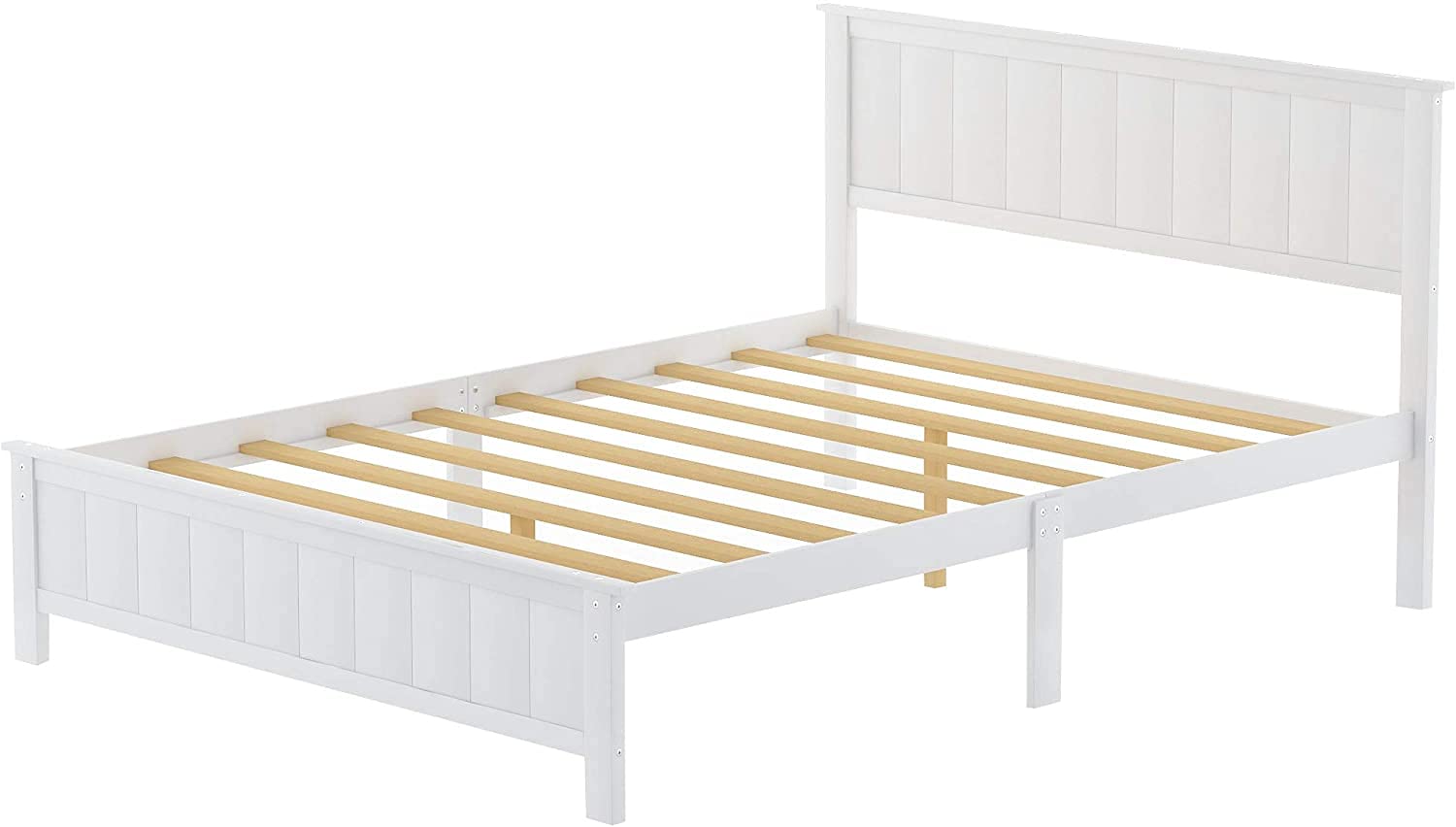 STP-Y Twin Size Platform Bed, Wood Platform Bed Frame with Storage Drawers, Wooden Platform Bed with Headboard for Kids Boys Girls Teens Adults, No Box Spring Needed, Easy Assembly, Gray