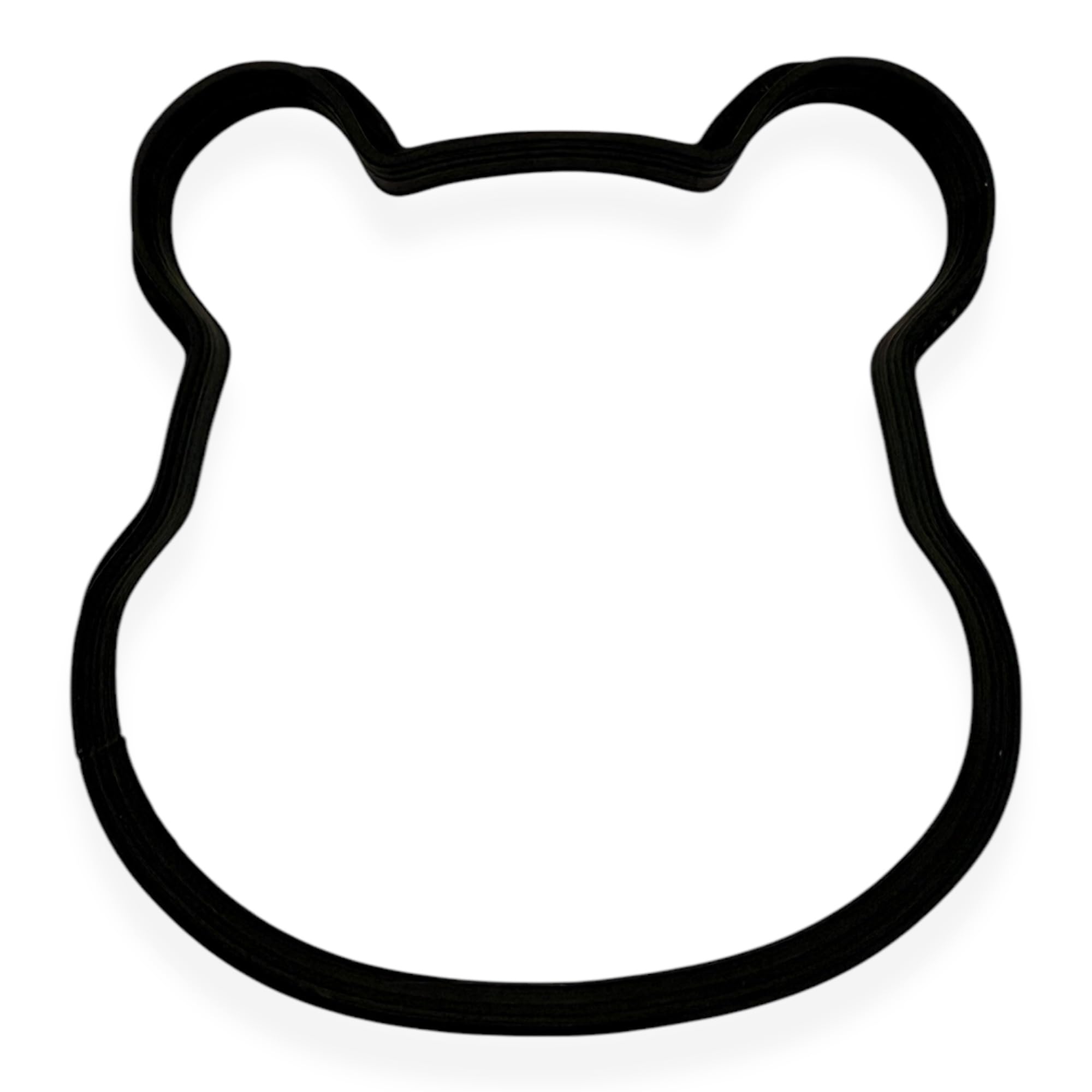 Bear Face Cookie Cutter with Easy to Push Design, for Baby Showers, Work Events, and Birthday Celebrations (3.5 inch)