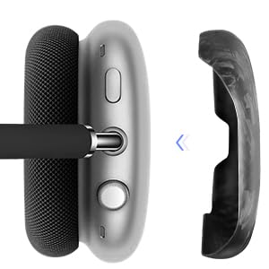 MONOCARBON Real Carbon Fiber Case for Airpods Max(2024 & 2020),Military Grade Protective Hard Cover for Apple Airpods Max Headphone from Daily Scratch,High-End Luxury Essential Accessories