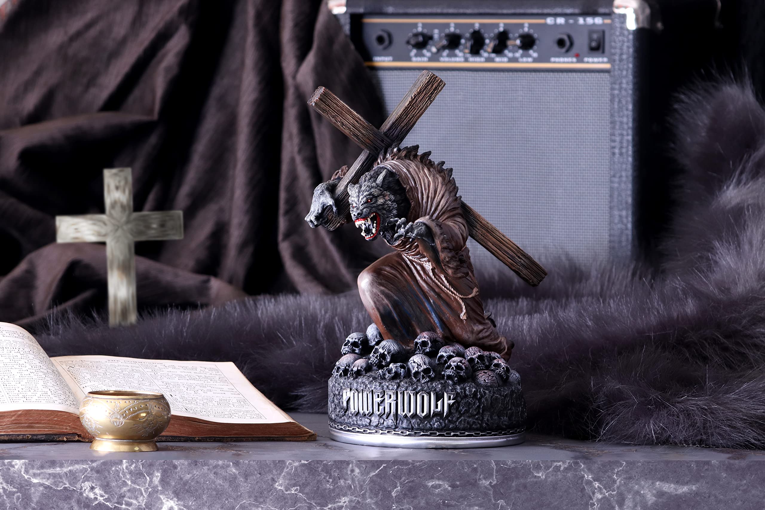 Nemesis Now Powerwolf Via Dolorosa 25cm, Brown