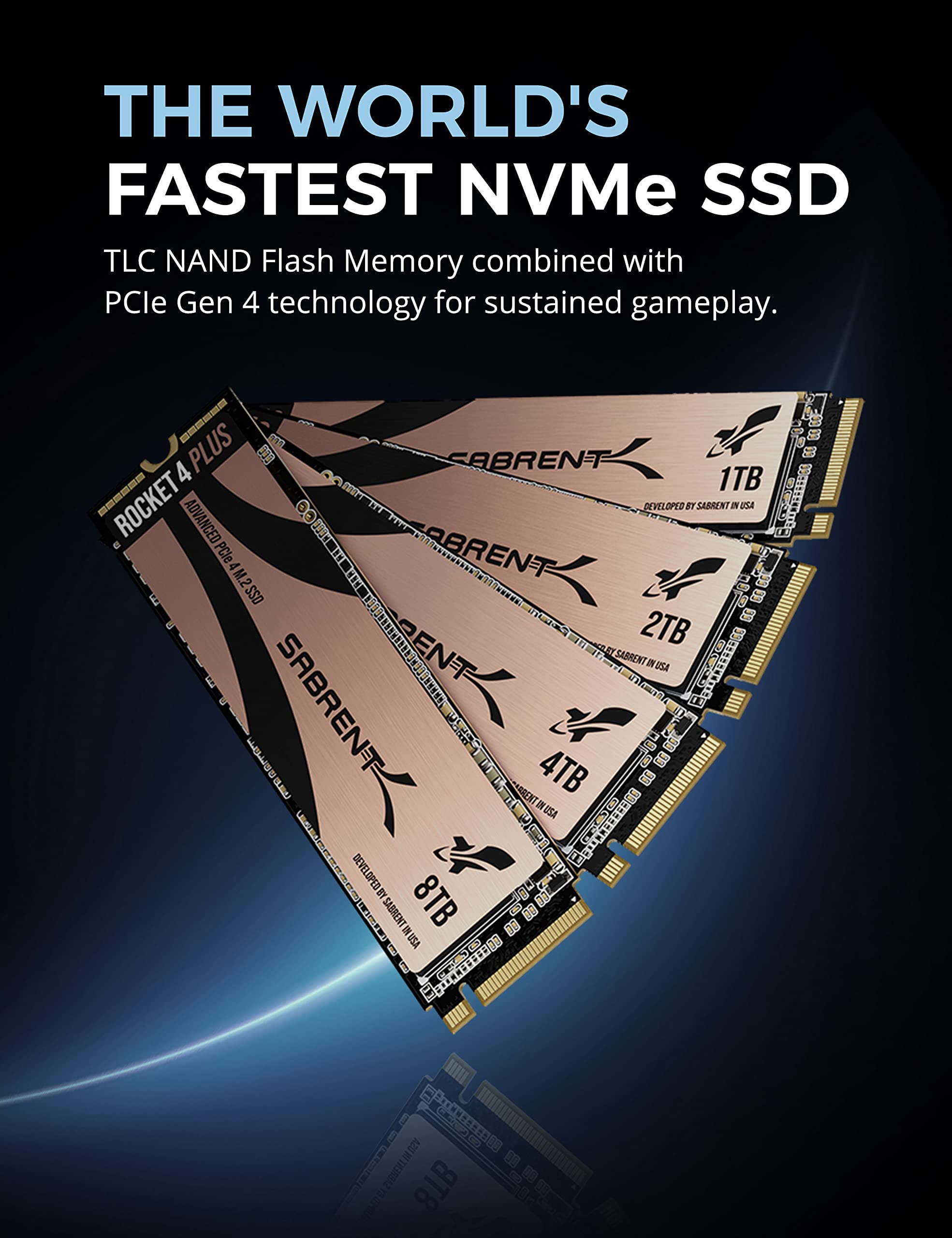 SABRENT 1TB Rocket 4 Plus NVMe 4.0 Gen4 PCIe M.2 Internal Extreme Performance SSD + M.2 NVMe PS5 heatsink (SB-RKT4P-PSHS-1TB)