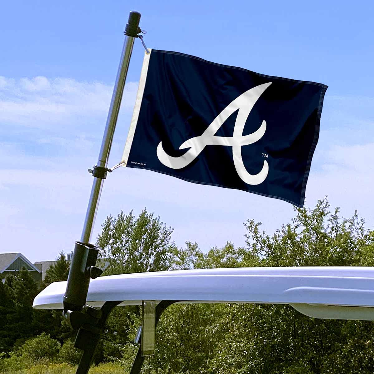 WinCraft Atlanta Braves Boat and Golf Cart Flag