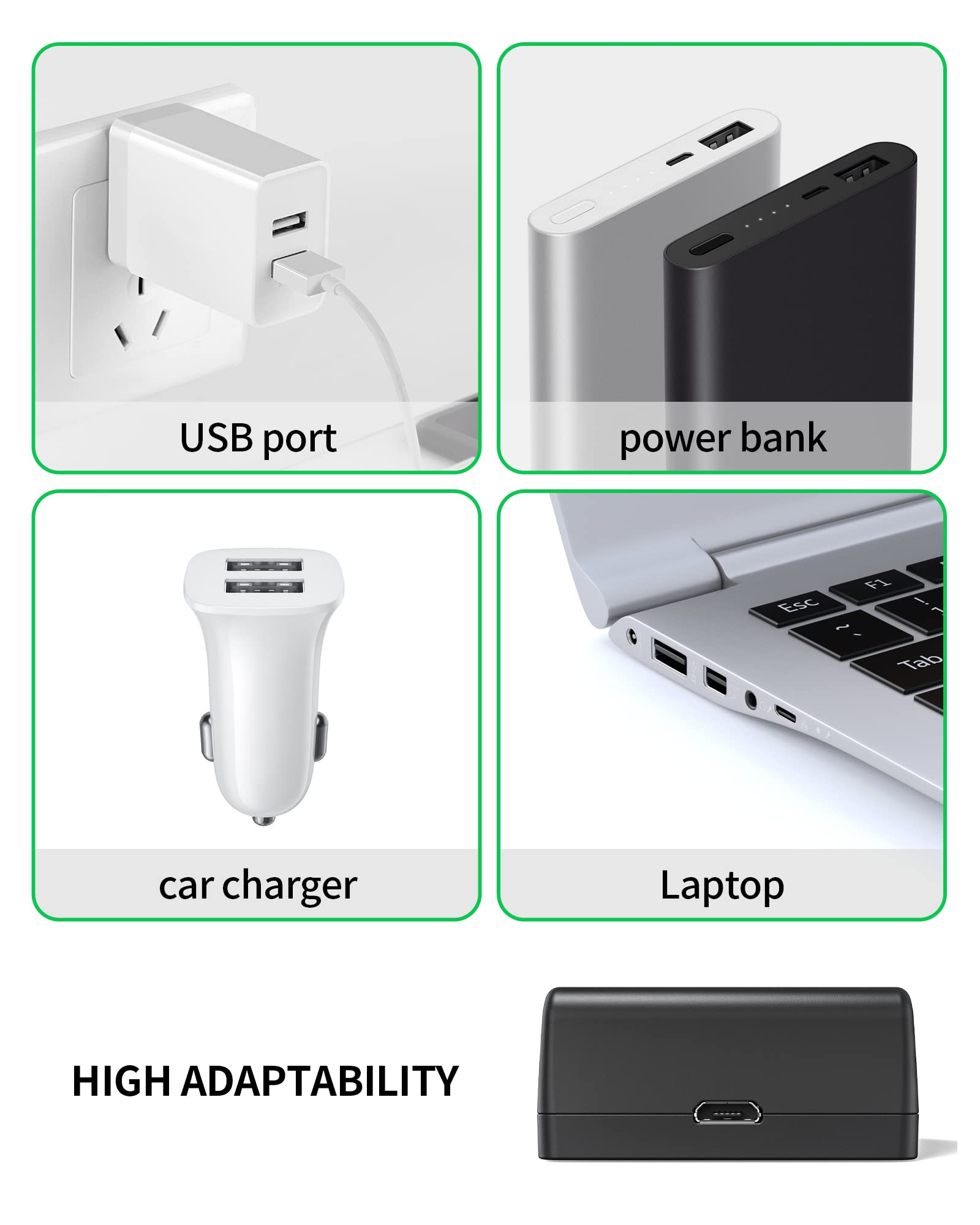 Surfola Action Camera Battery Pack, Rechargeable Batteries with Charger 1350mAh X2, with USB Dual Charger for Sports Camera, Compatible with AKASO EK7000/CAMPARK/CROSSTOUR/APEMAN and More