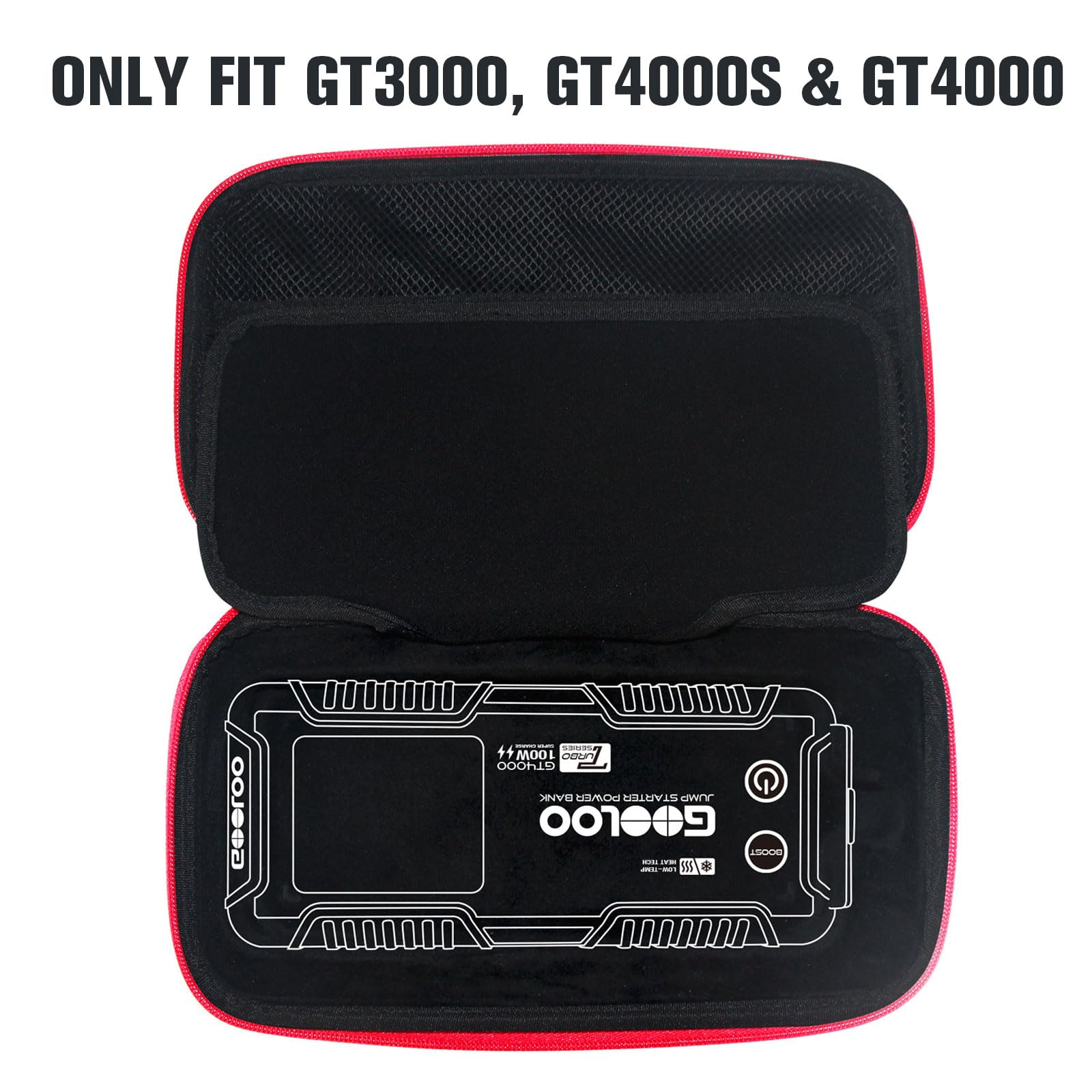 GOOLOO Eva Protection Case for GT4000 GT4000S GT6000 & GT3000 12V Jump Starters,Portable Hard Storage Case Car Tool Gadgets Carry Bag