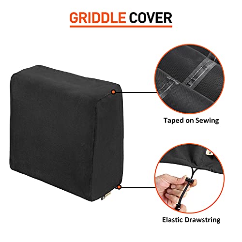 [Clearance] Arcedo 22 Inch Griddle Cover and Carry Bag Compatible for Blackstone Tabletop Griddle Grill Without Hood, Pit Boss, Camp Chef, Royal Gourmet, Waterproof Flat Top Grill Cover and Carry Bag