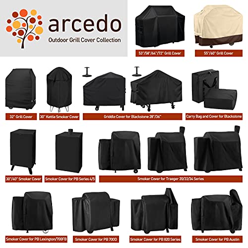 [Clearance] Arcedo 22 Inch Griddle Cover and Carry Bag Compatible for Blackstone Tabletop Griddle Grill Without Hood, Pit Boss, Camp Chef, Royal Gourmet, Waterproof Flat Top Grill Cover and Carry Bag