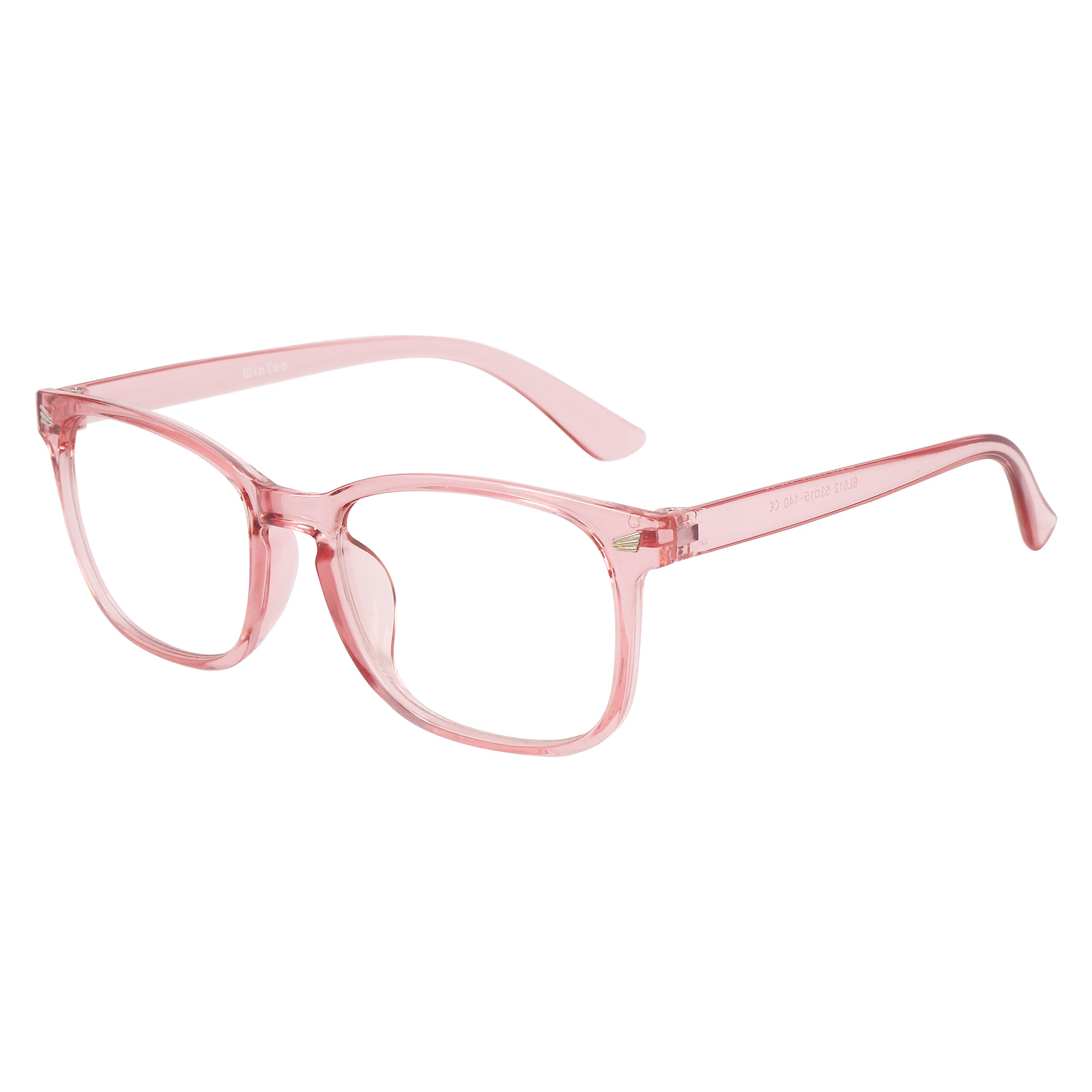WINTOO Blue Light Glasses for Woman Men | 99% Blue Light Blocking Glasses | Computer Glassess | Night Driving | Gaming | TV Phone Screen Reader Square Frame | Anti Eyestrain & UV Glare Protection