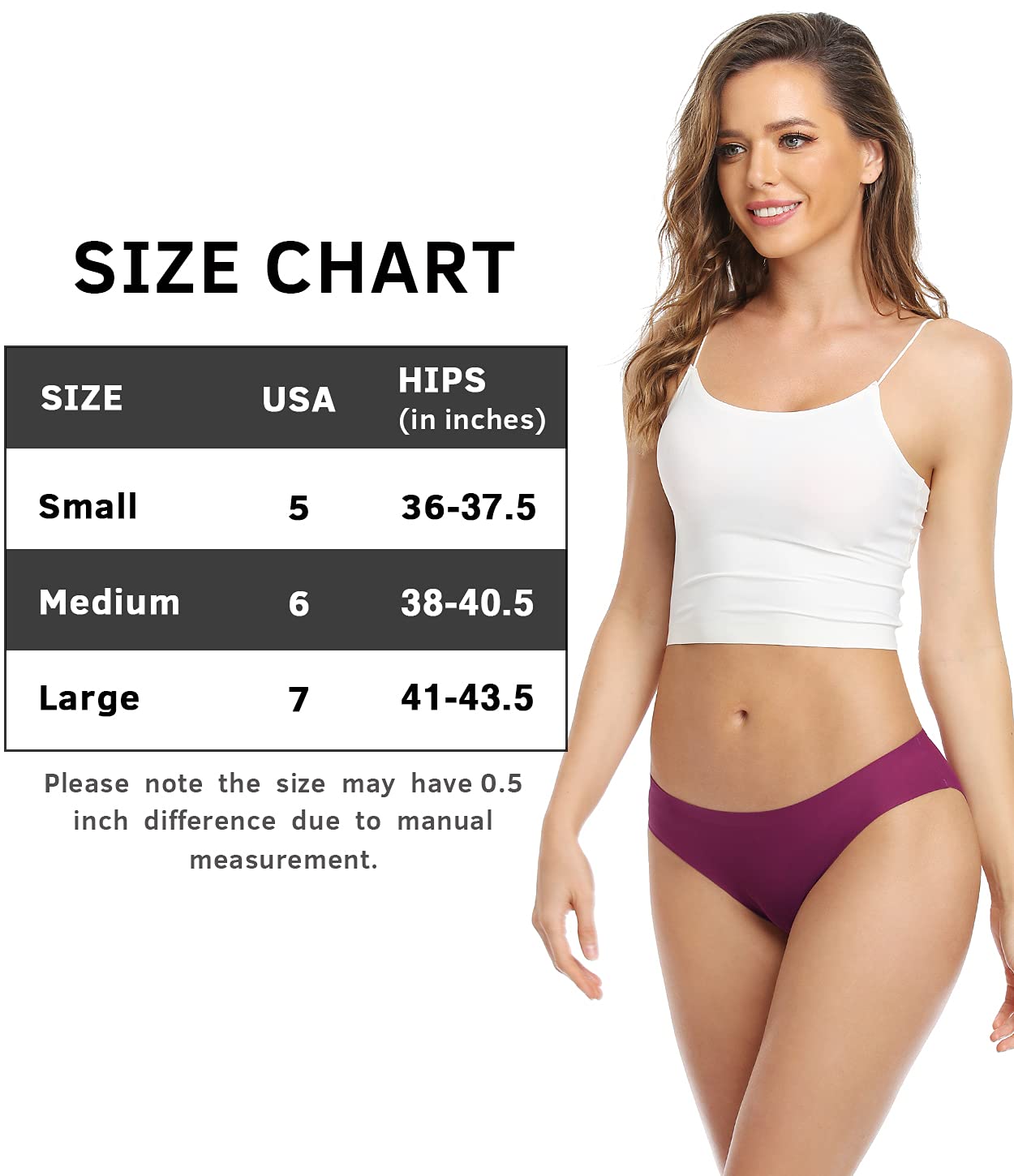 Xibing 10 Pack Womens Seamless Underwear No Show Stretch Bikini Panties Breathable Invisible Hipster Panty(5004M,Multicolor2)