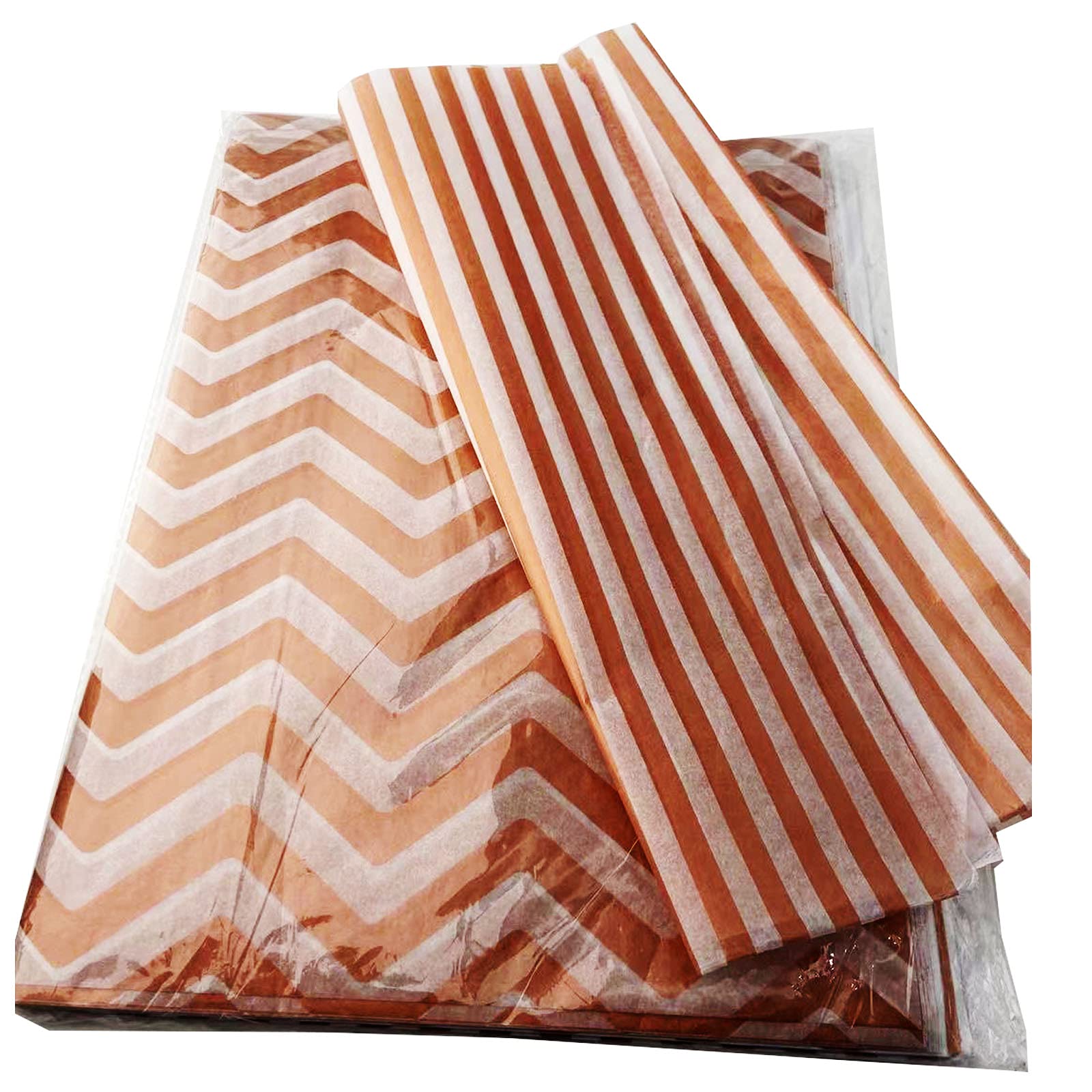 TTLLQQ 120 Pieces Rose Gold Tissue Paper Gift Packaging Bulk, 19.7 * 13.8 inches, Gift Bag Tissue Paper. Holiday Party Decorative Paper, Christmas Wrapping Paper