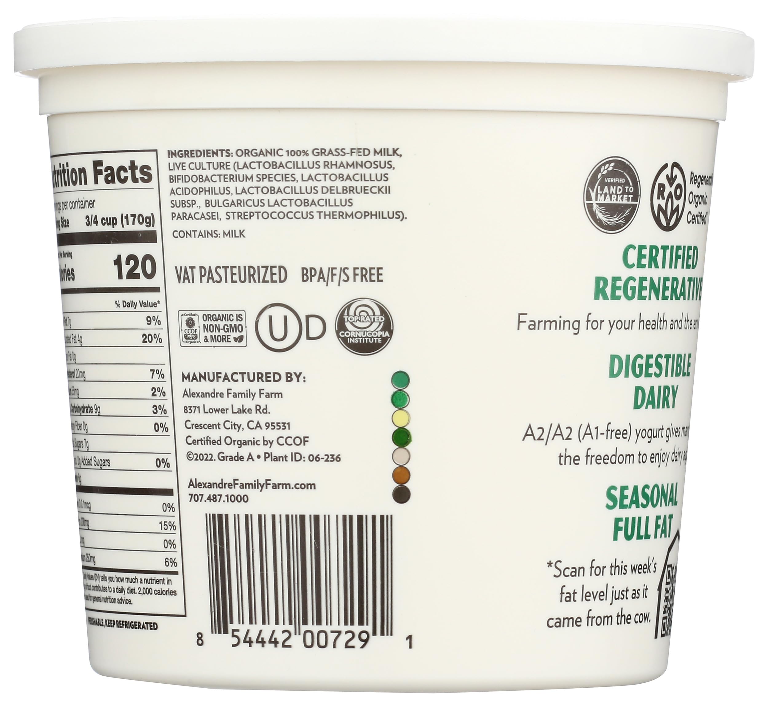 YOGURT OG A2A2 GRASS FED